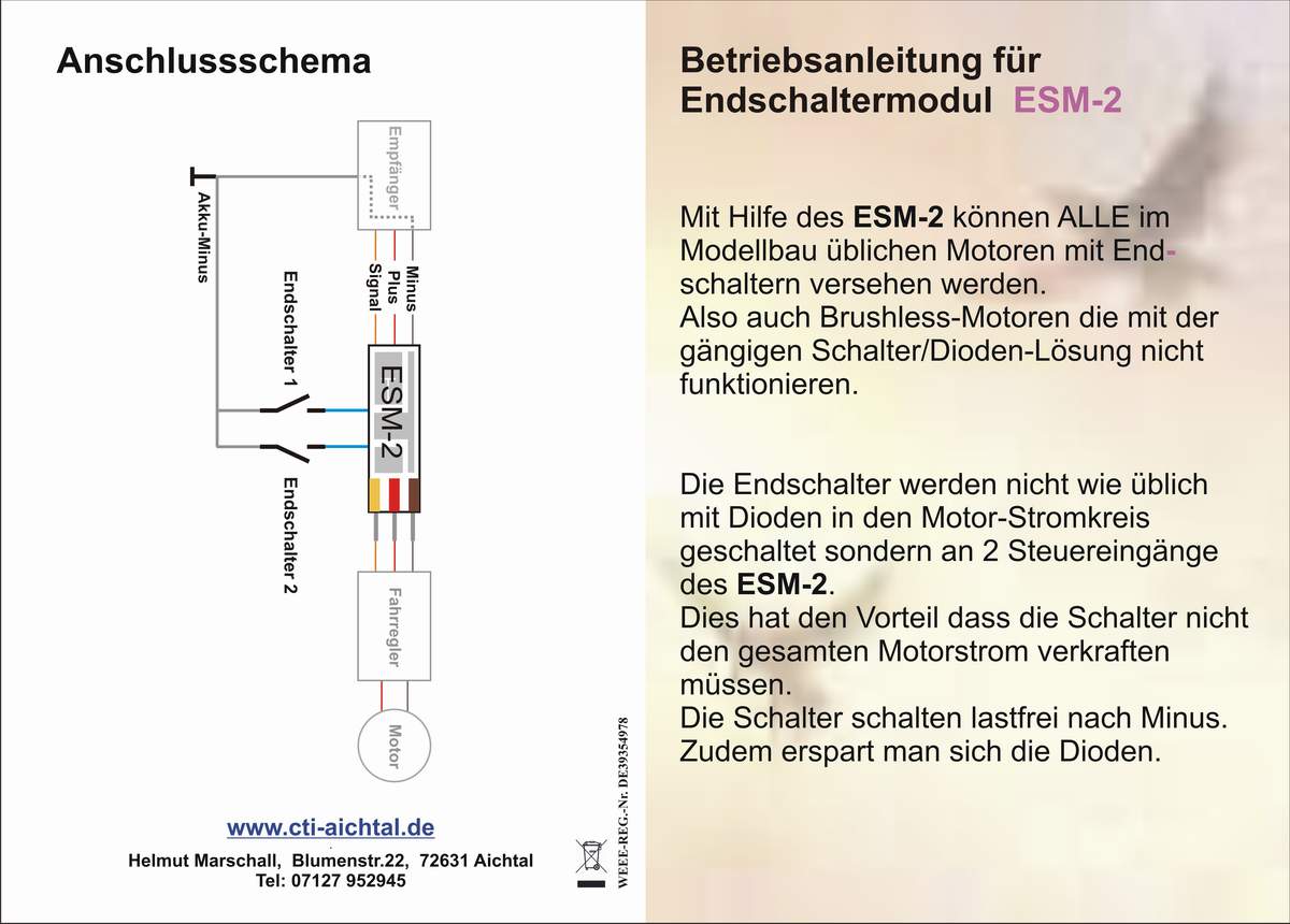 CTI-Modellbau - ESM-2 EndSchalterModul